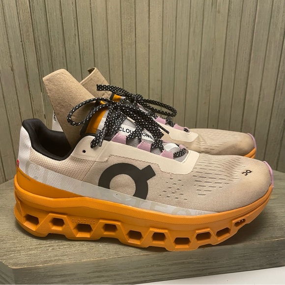 On Running | Shoes | Oc On Cloud Off White And Orange Sneakers | Poshmark